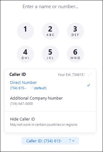 zoom caller id 2 / ITS Documentation